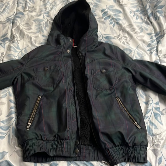 Divided | Jackets & Coats | Junior Girls Sz 2 Blue Green Plaid Winter ...